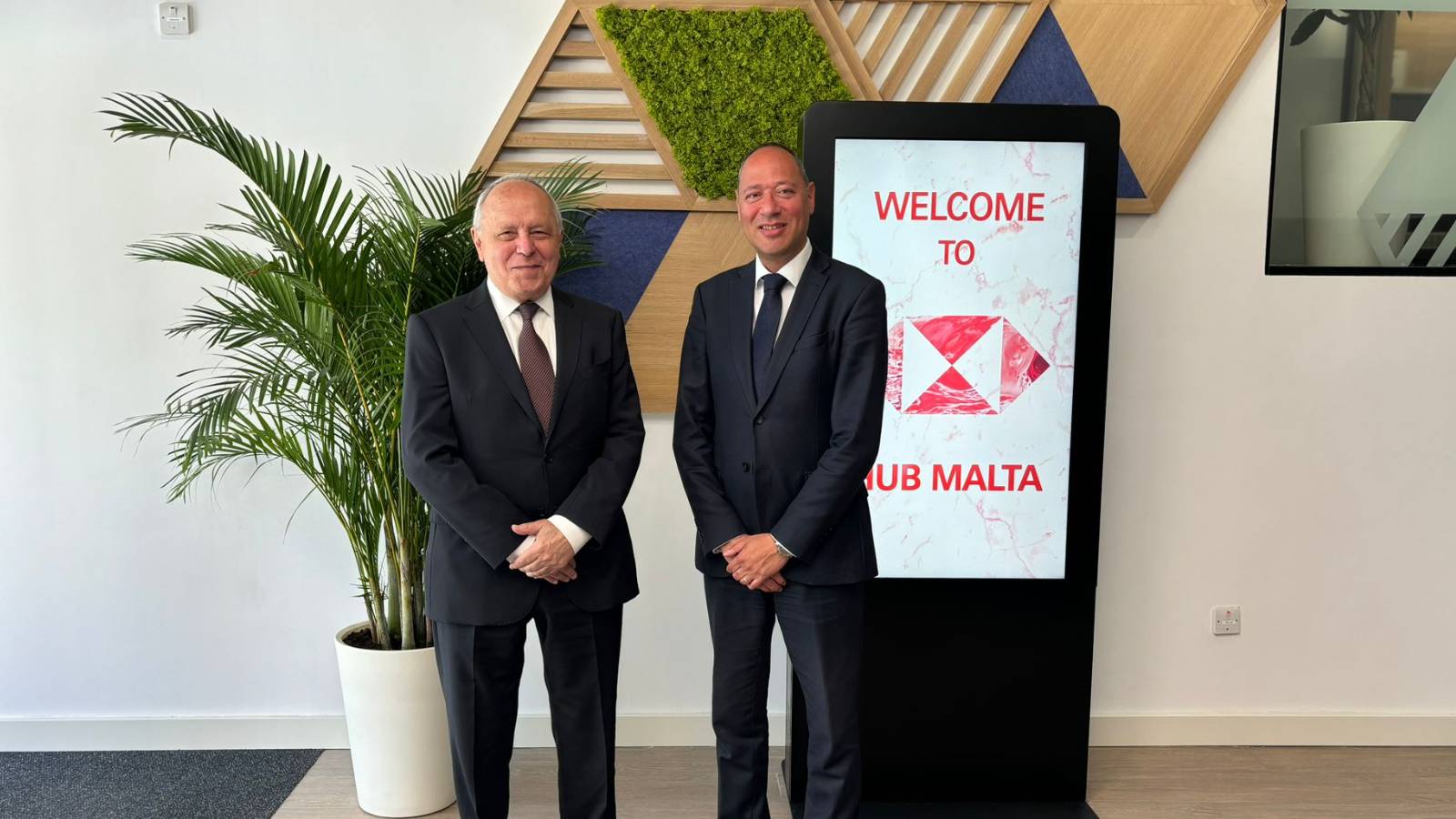 Manfred Galdes takes over from John Bonello as HSBC Bank Malta Chairman