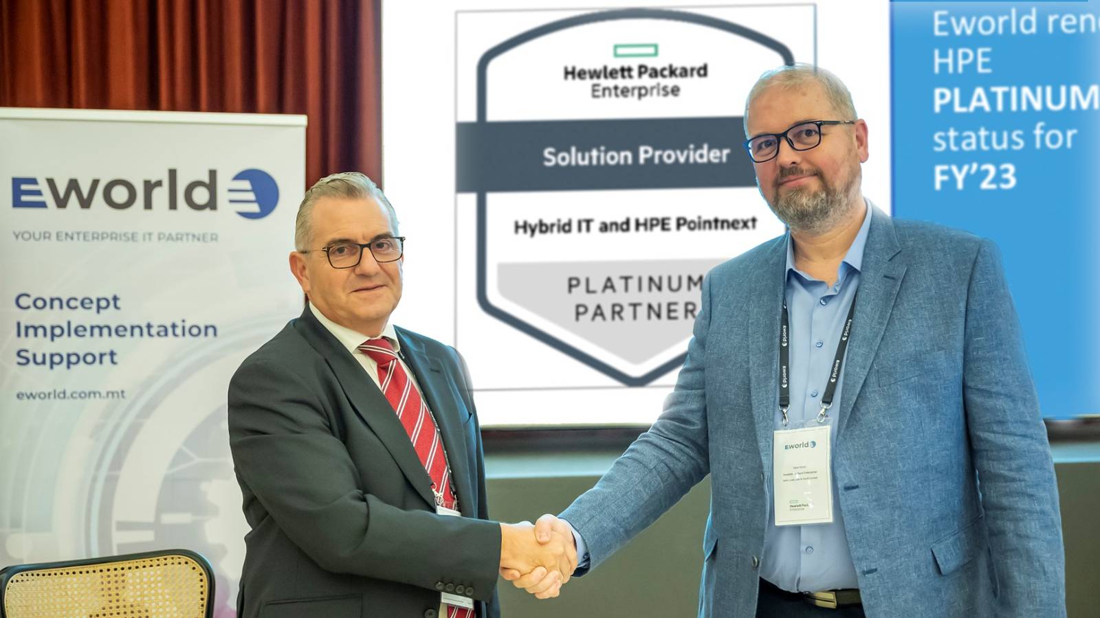 Eworld Limited renews Hewlett Packard Enterprise Platinum Partner status for FY23
