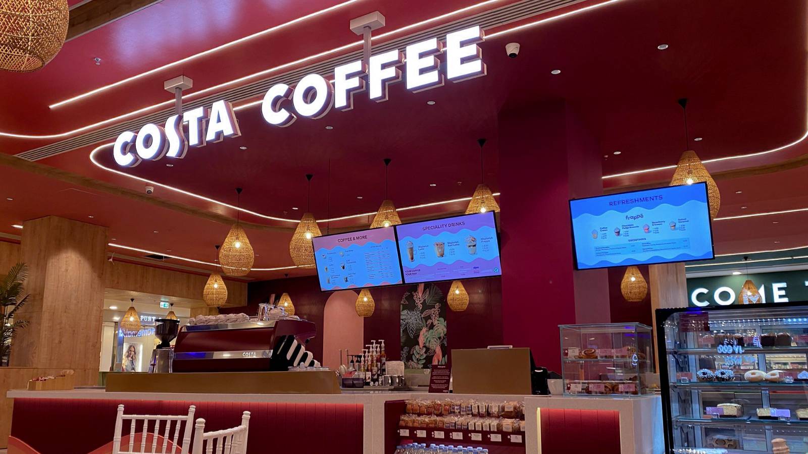Costa Coffee reopens The Point outlet following refurbishment