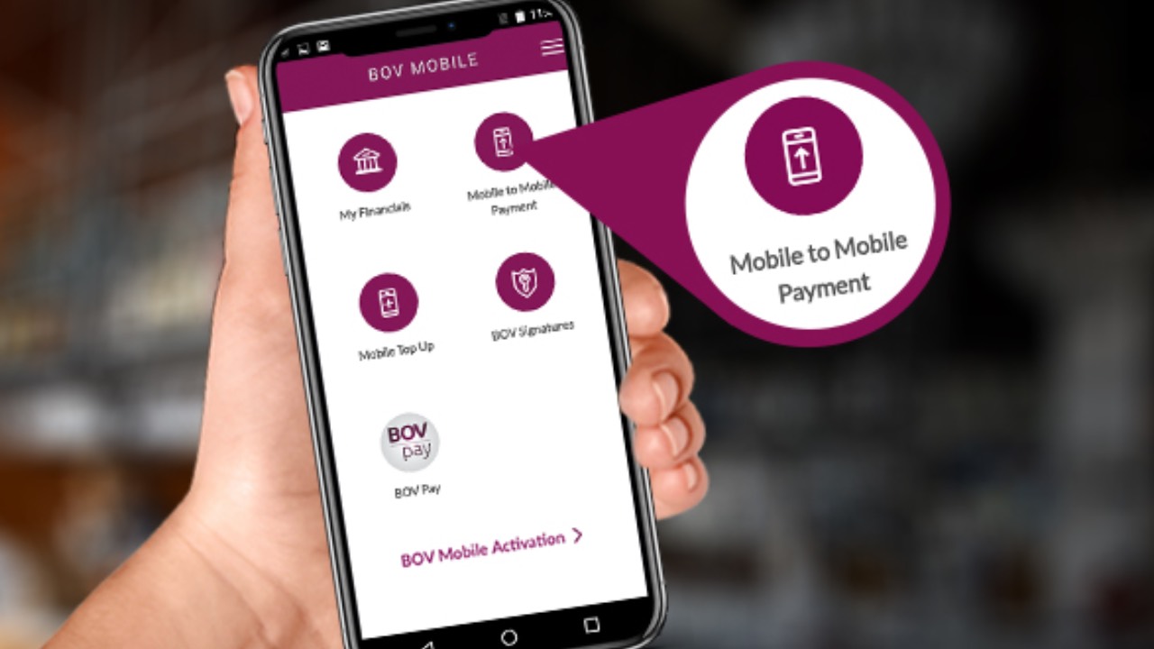 BOV increases daily limit to €1000 on mobile-to-mobile payments