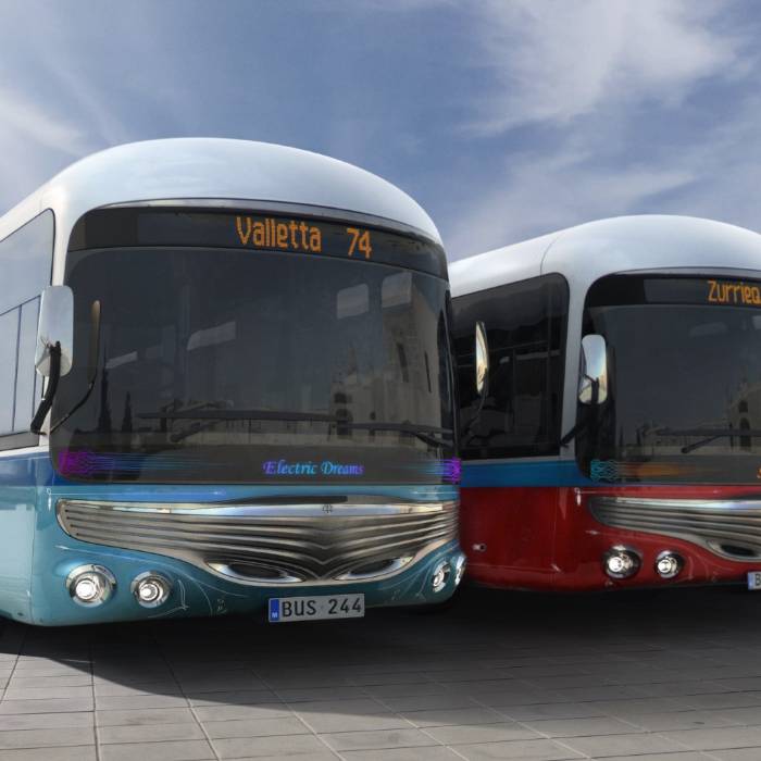 Malta’s traditional buses reimagined as Mizzi Studio transforms fleet ...