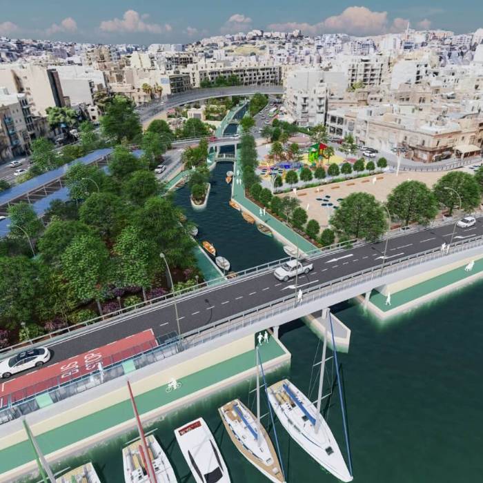 The three companies behind the tenders for the Msida Creek Project