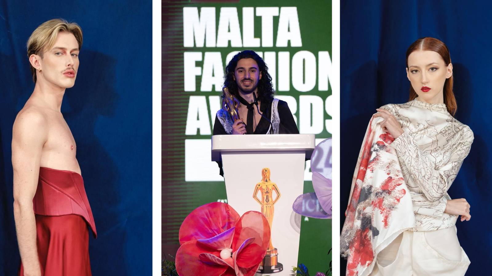 MCAST student Isaac Fenech wins new up and coming fashion designer award